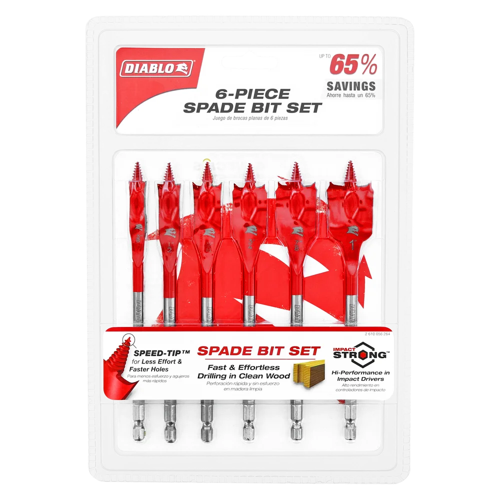 Diablo Speed Demon Spade Bit Set (6/Pc) – TurkstraLumberLtd
